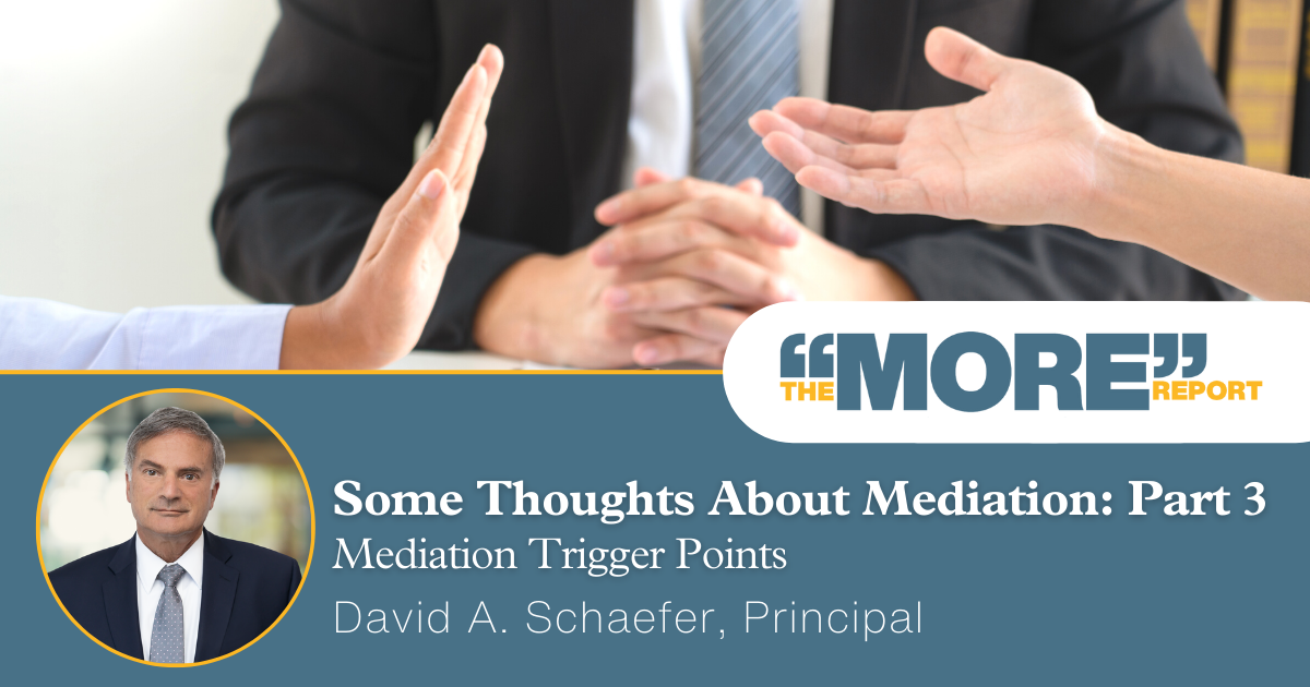 Some Thoughts About Mediation: Part 3 - Alternative Dispute Resolution