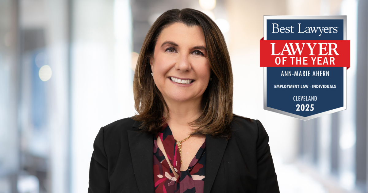 Ann-Marie Ahern 2025 Best Lawyers® “Lawyer of the Year”